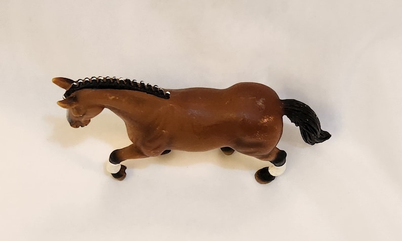 2004 Schleich Hanoverian Mare Dark Bay Dressage Horse Vintage Toys ...