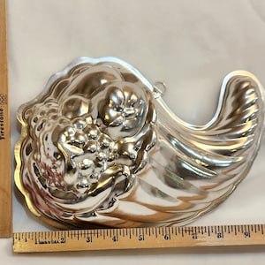 1963 Copper Anodized Aluminum Cornucopia Gelatin Mold AHC St Louis-hong ...