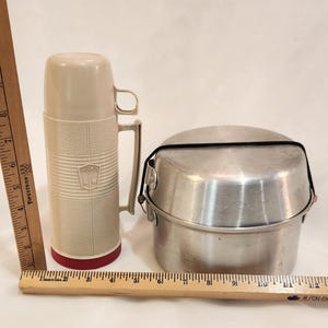 Thermos Bottle and Camping British Mess Kit Made in England Aluminum ...