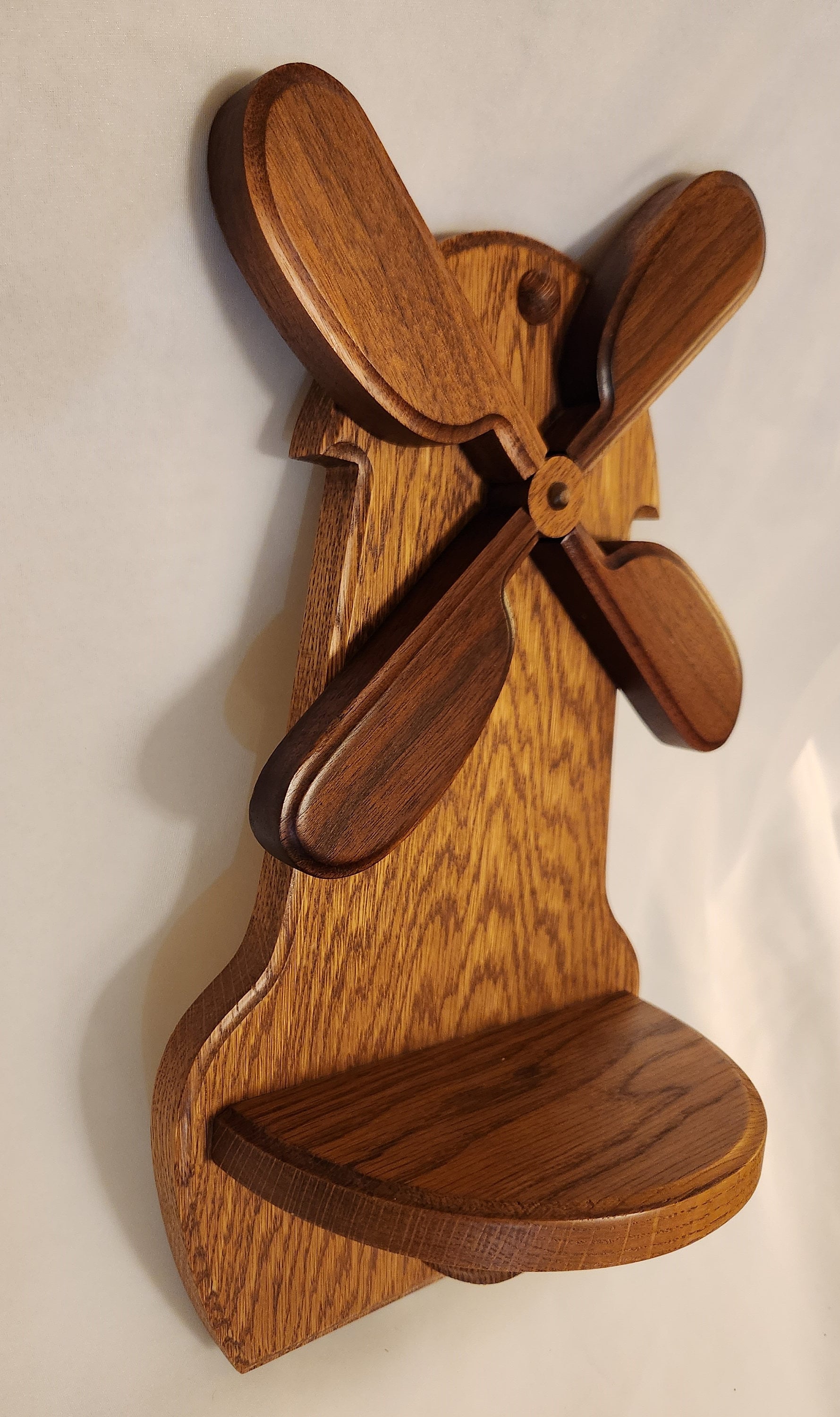 Wooden Curio Shelf Windmill Shape Handmade - Etsy