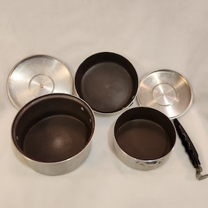 Thermos Bottle and Camping British Mess Kit Made in England Aluminum ...