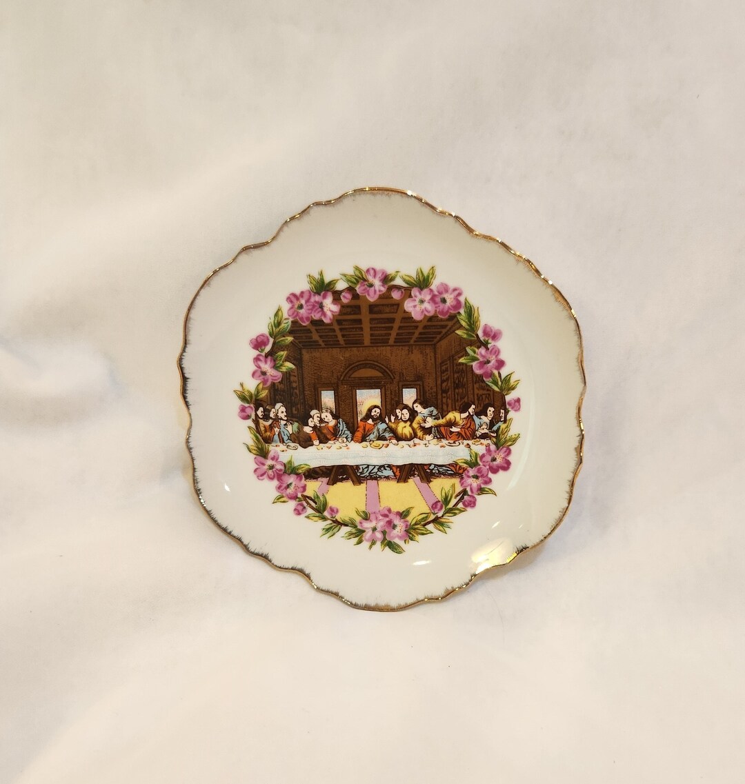 The Last Supper Porcelain Wall Plate Made in Korea Hand Painted Japan 7 ...