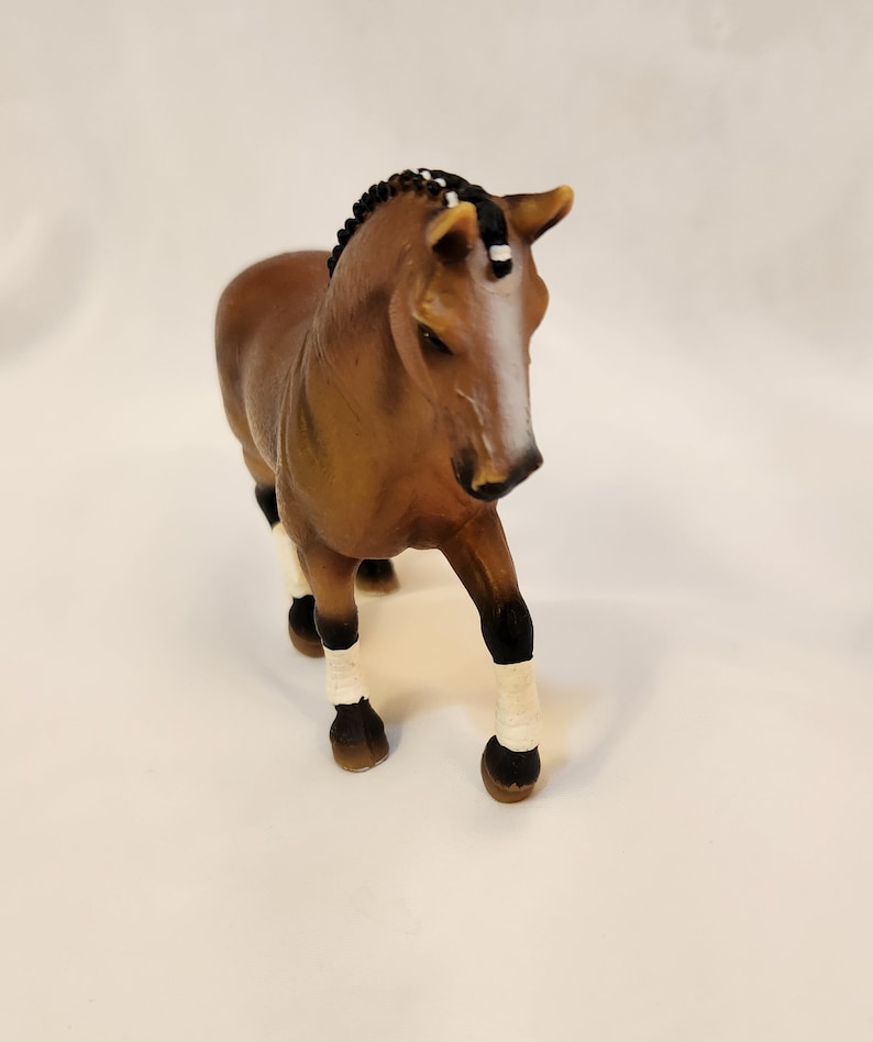 2004 Schleich Hanoverian Mare Dark Bay Dressage Horse Vintage Toys ...