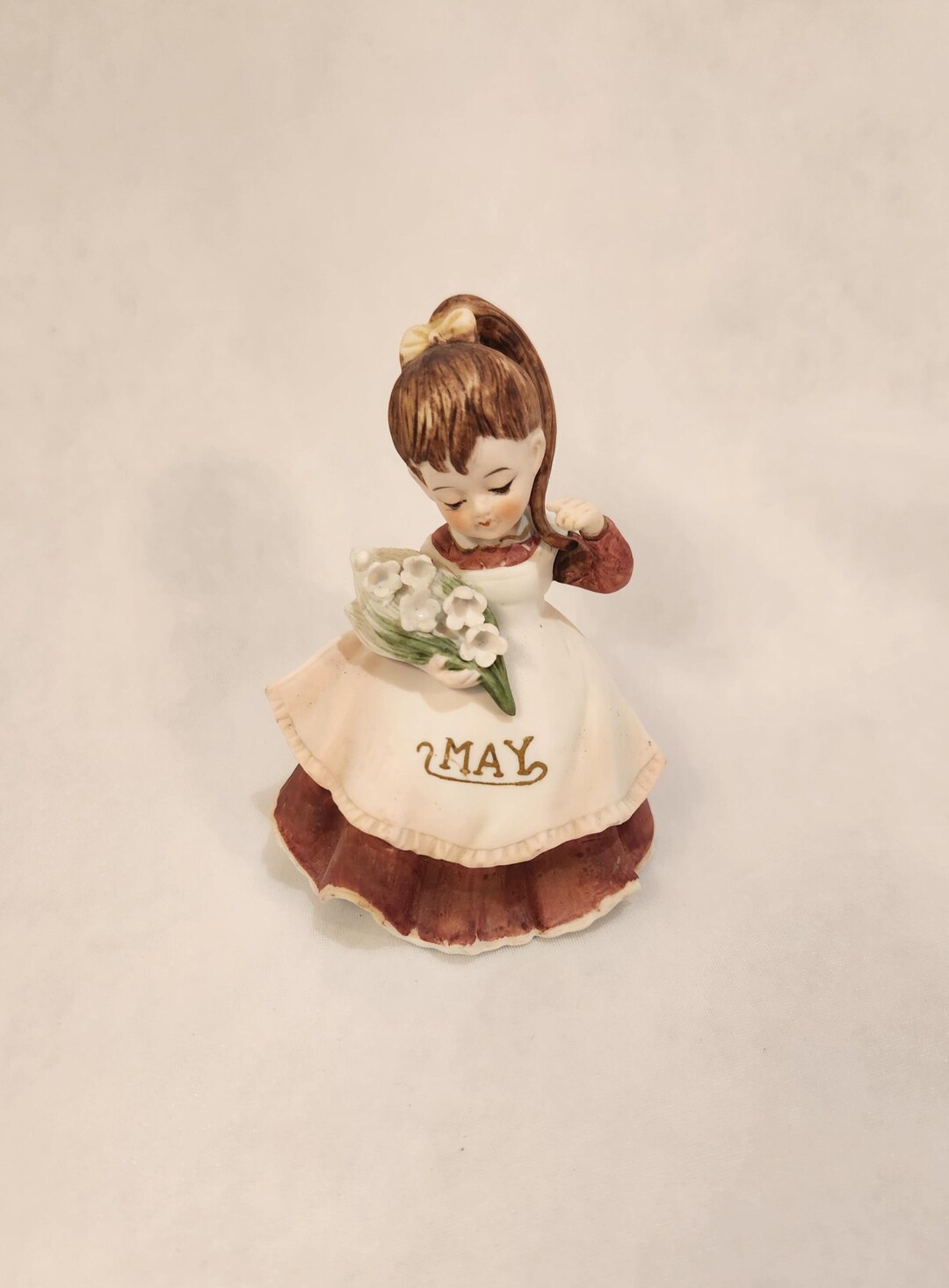 May Lefton Girl of the Month Birthday Figurine Vintage Milestone Statue ...