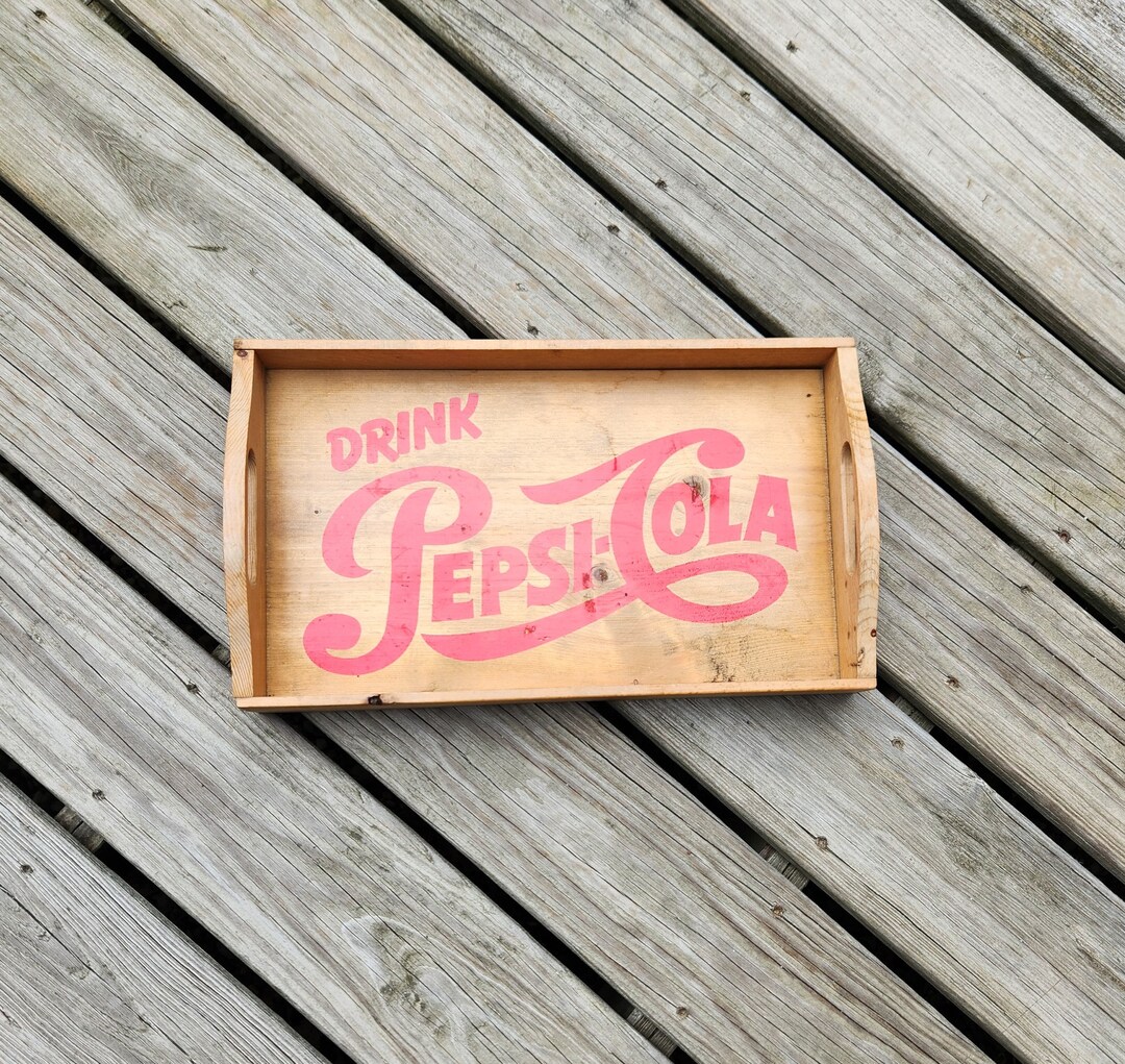 Pepsi Wood Tray With Handles Drink Pepsi-cola Slogan - Etsy