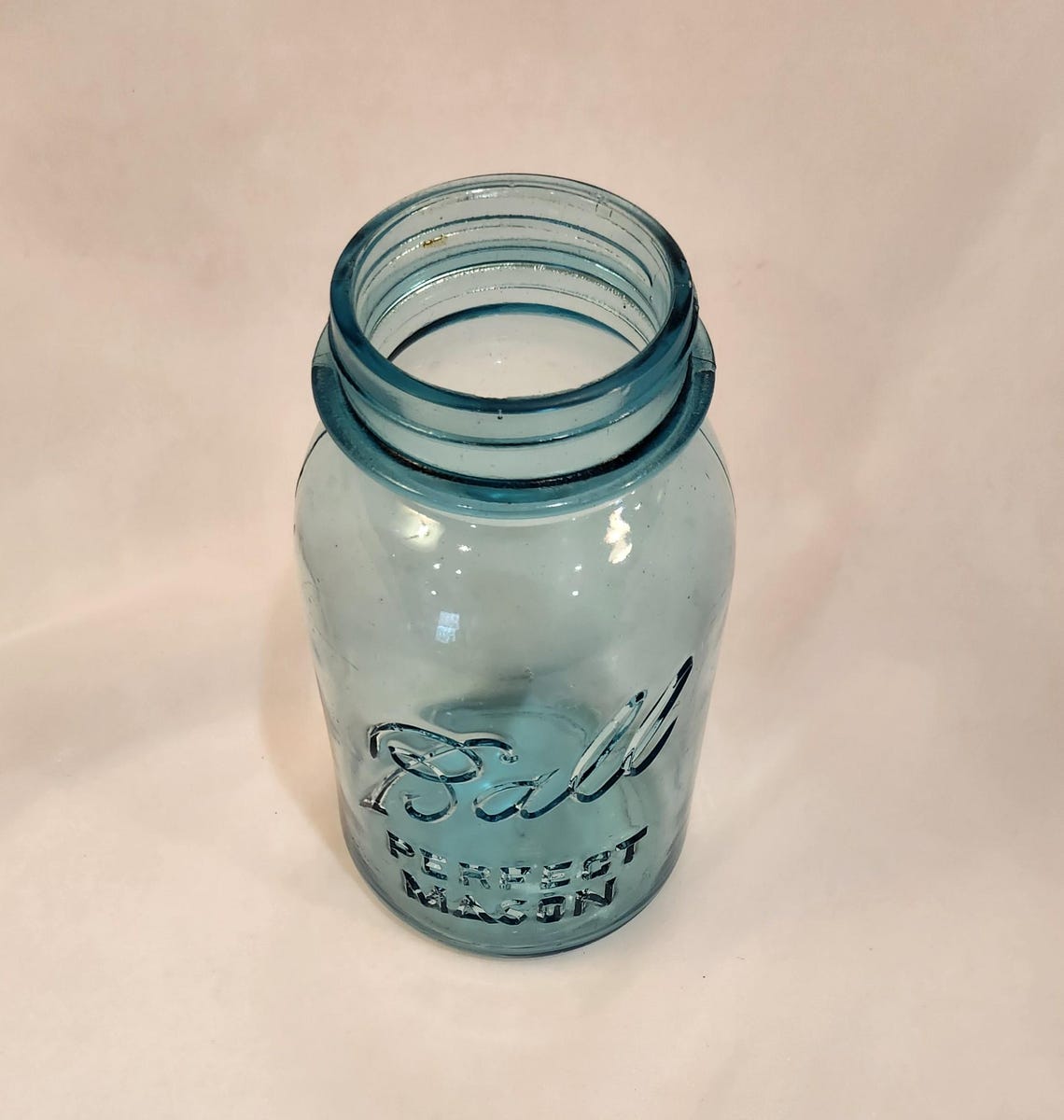 1920s Ball Perfect Mason Blue Quart Canning Jar Logo "underline Removed ...