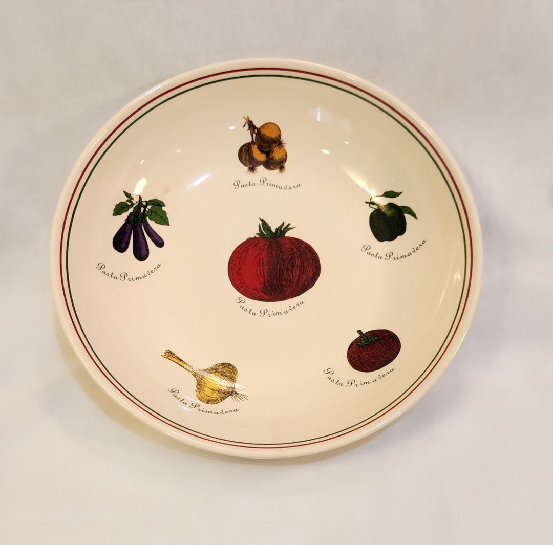 Pasta Primavera Large Serving Bowl Certified International Corp ...