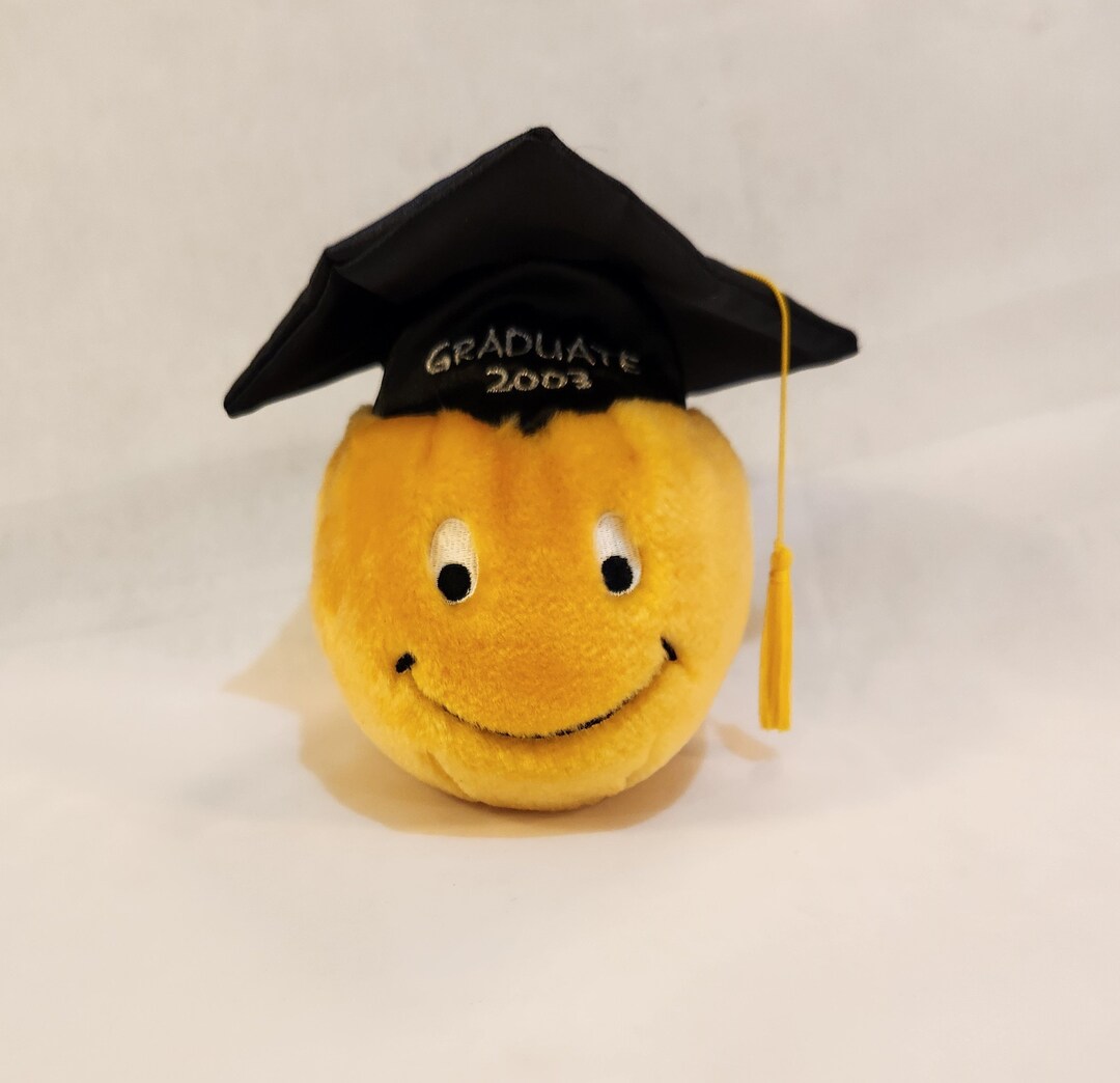 Vintage 2003 Plush Graduate Smiling Face Wearing Mortar Board - Etsy