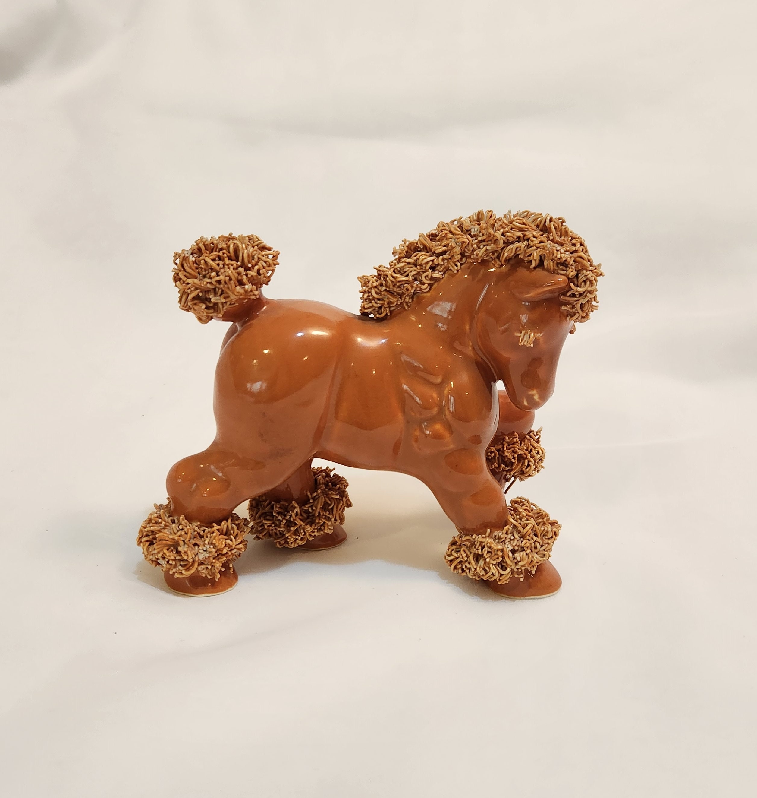 Porcelain Spaghetti Horse Statue by Murray Kreiss Vintage - Etsy