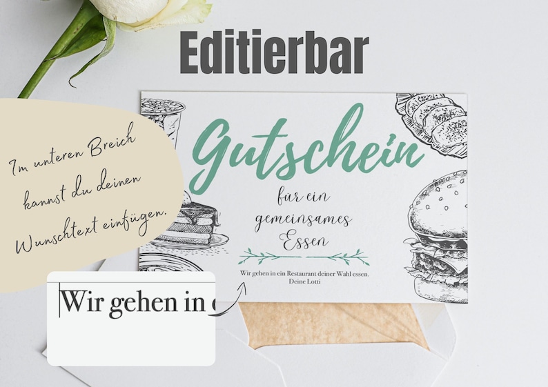 Gutschein zum Ausdrucken Essen gehen PDF Download Digital Print ... Gutschein zum Ausdrucken Essen gehen PDF Download Digital Print ...