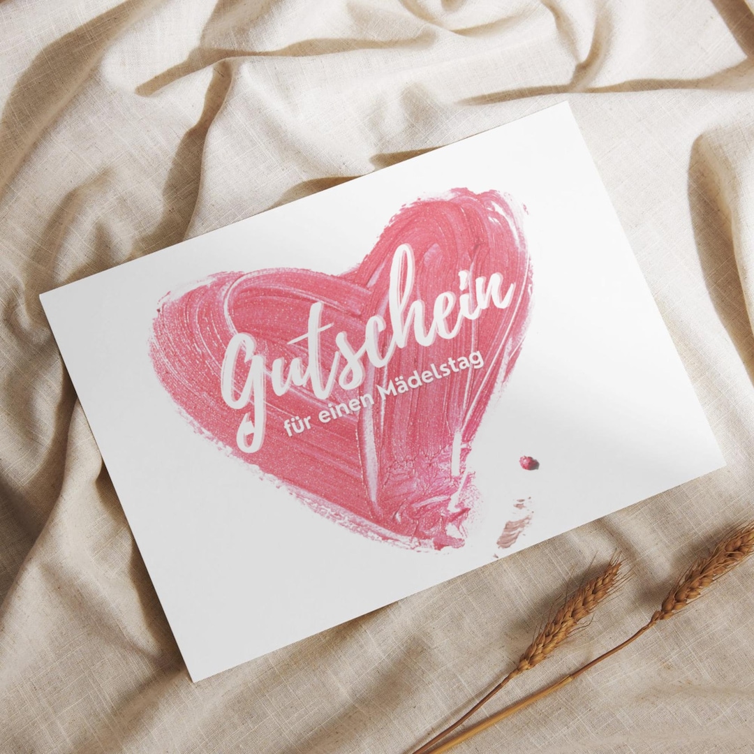Girls' Day Voucher to Print Gift Idea for Best Friend, Gift, Digital ...
