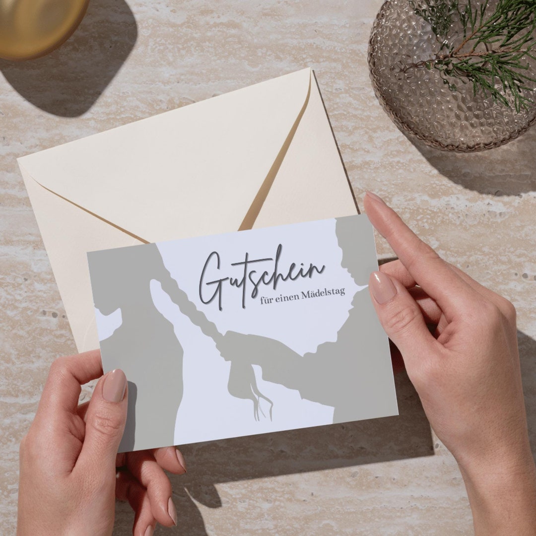 Girls' Day Voucher to Print | Gift Idea for Best Friend, Gift, Digital ...