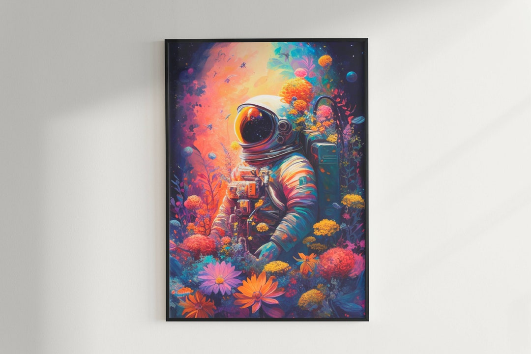 Spaceman Printable Art Wall Art Prints Digital Art Prints - Etsy