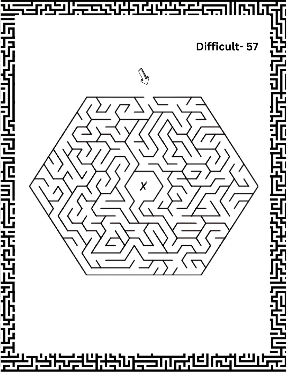 Endless Mazes 100 Maze Puzzle Printable Book Medium and Difficult Maze ...