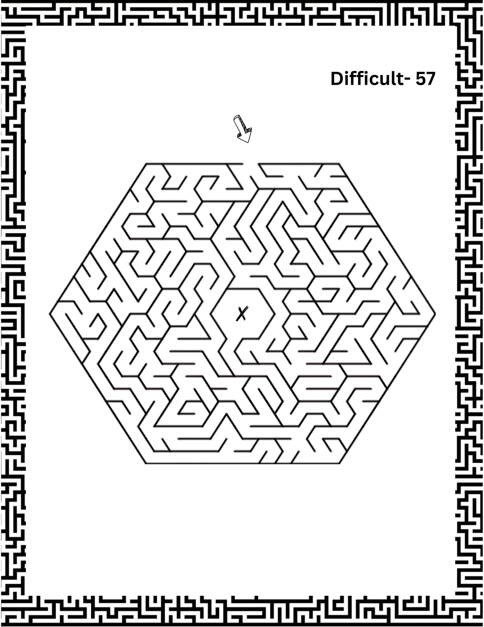 Endless Mazes 100 Maze Puzzle Printable Book Medium and Difficult Maze ...