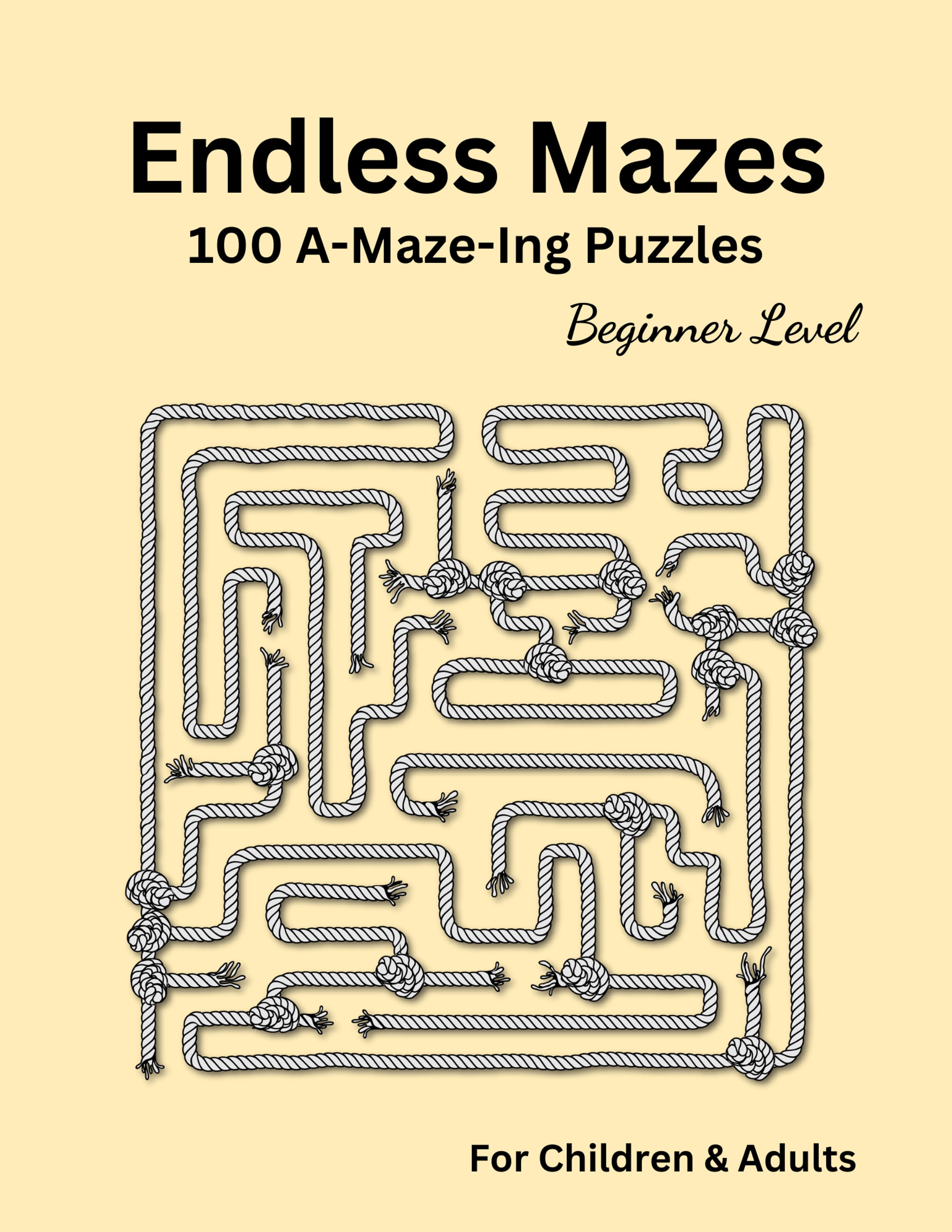 Endless Mazes 100 Maze Puzzle Printable Book Easy Maze Puzzles for ...