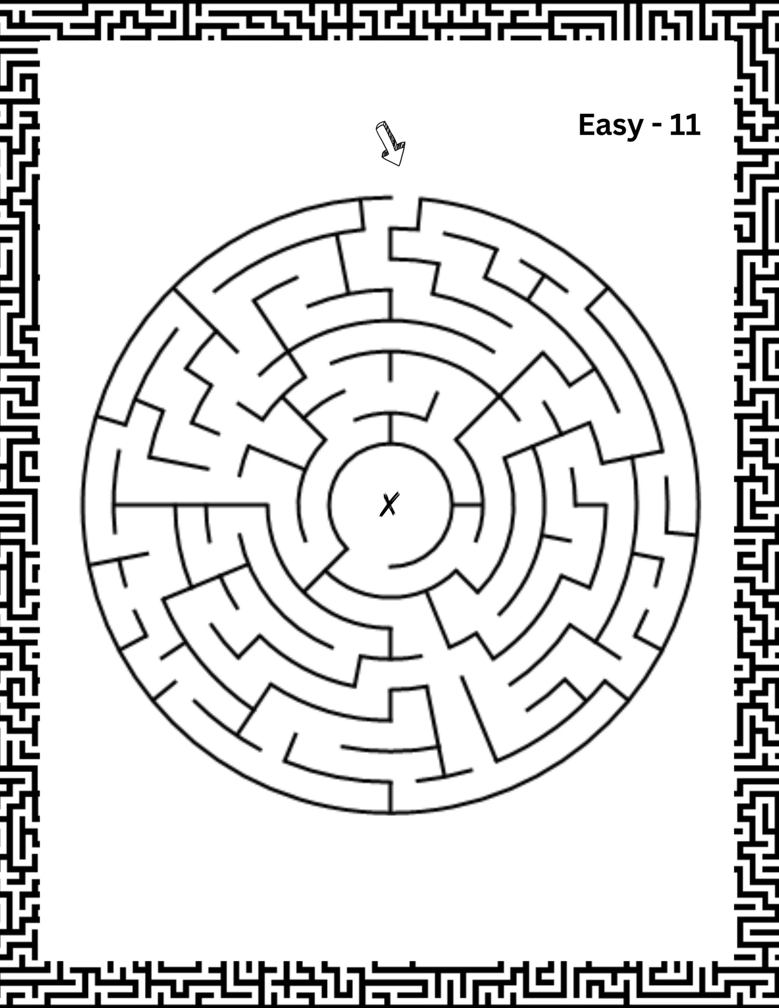 Endless Mazes 100 Maze Puzzle Printable Book Easy Maze Puzzles for Adults Maze Puzzles for ...