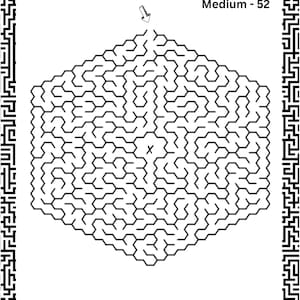 Endless Mazes 100 Maze Puzzle Printable Book Medium Maze Puzzles for ...