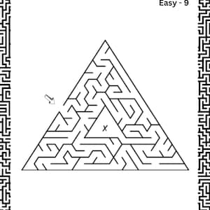Endless Mazes 100 Maze Puzzle Printable Book Easy Maze Puzzles for ...