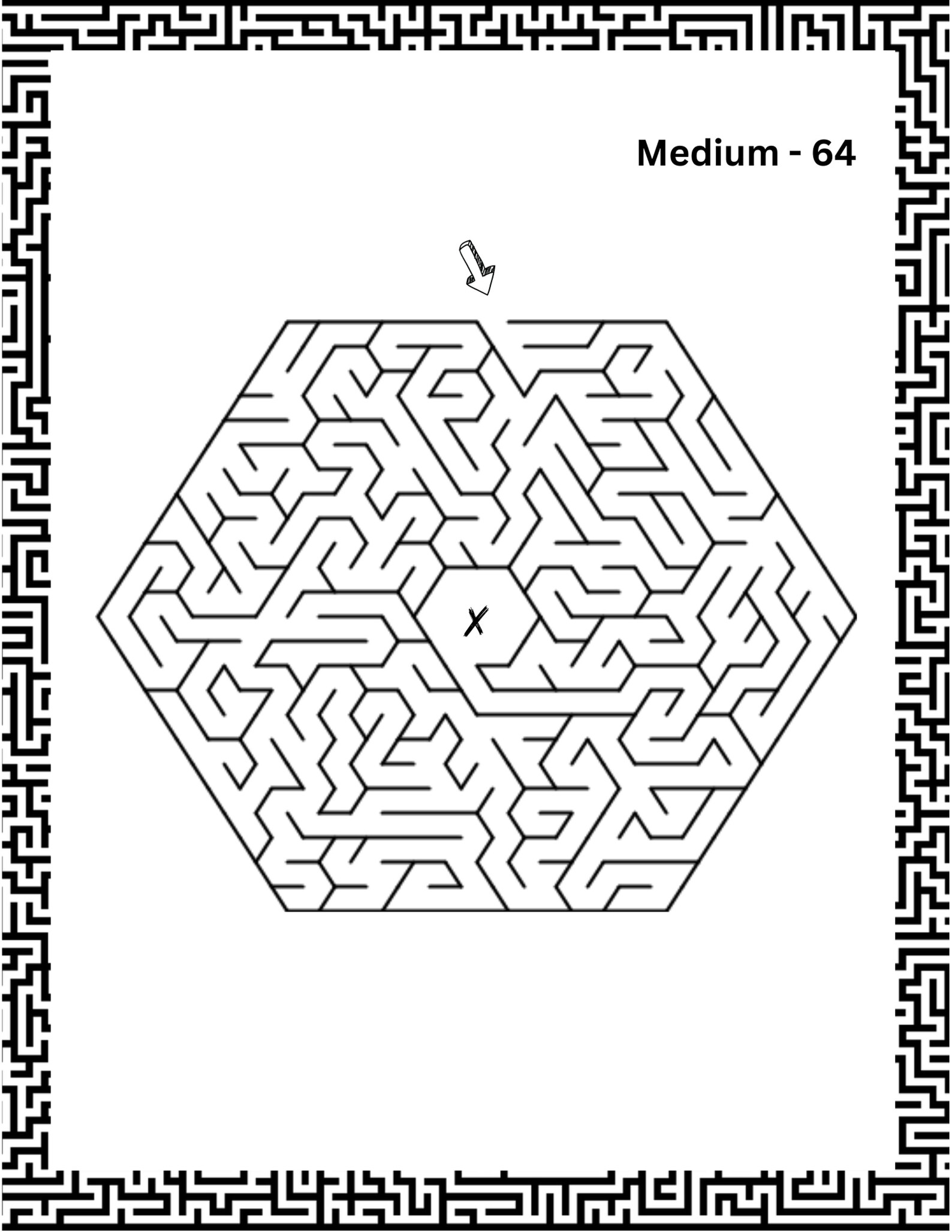Endless Mazes 100 Maze Puzzle Printable Book Medium Maze Puzzles for ...