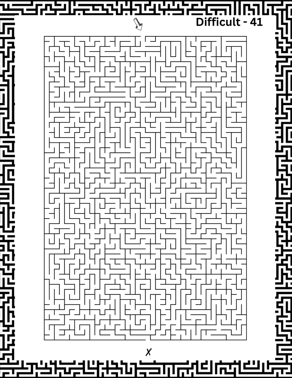 Endless Mazes 100 Maze Puzzle Printable Book Difficult Maze Puzzles for ...