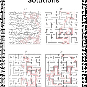 Endless Mazes 100 Maze Puzzle Printable Book Medium Maze Puzzles for ...