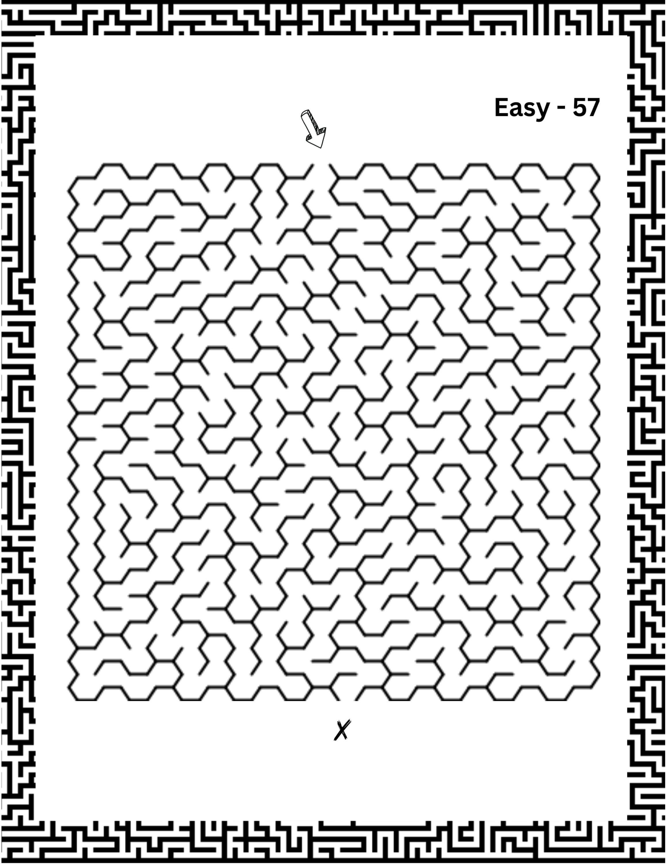 Endless Mazes 100 Maze Puzzle Printable Book Easy Maze Puzzles for ...