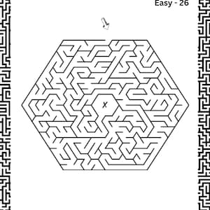 Endless Mazes 100 Maze Puzzle Printable Book Easy Maze Puzzles for ...