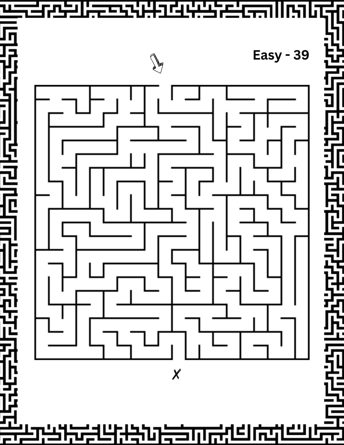 Endless Mazes 100 Maze Puzzle Printable Book Easy Maze Puzzles for ...