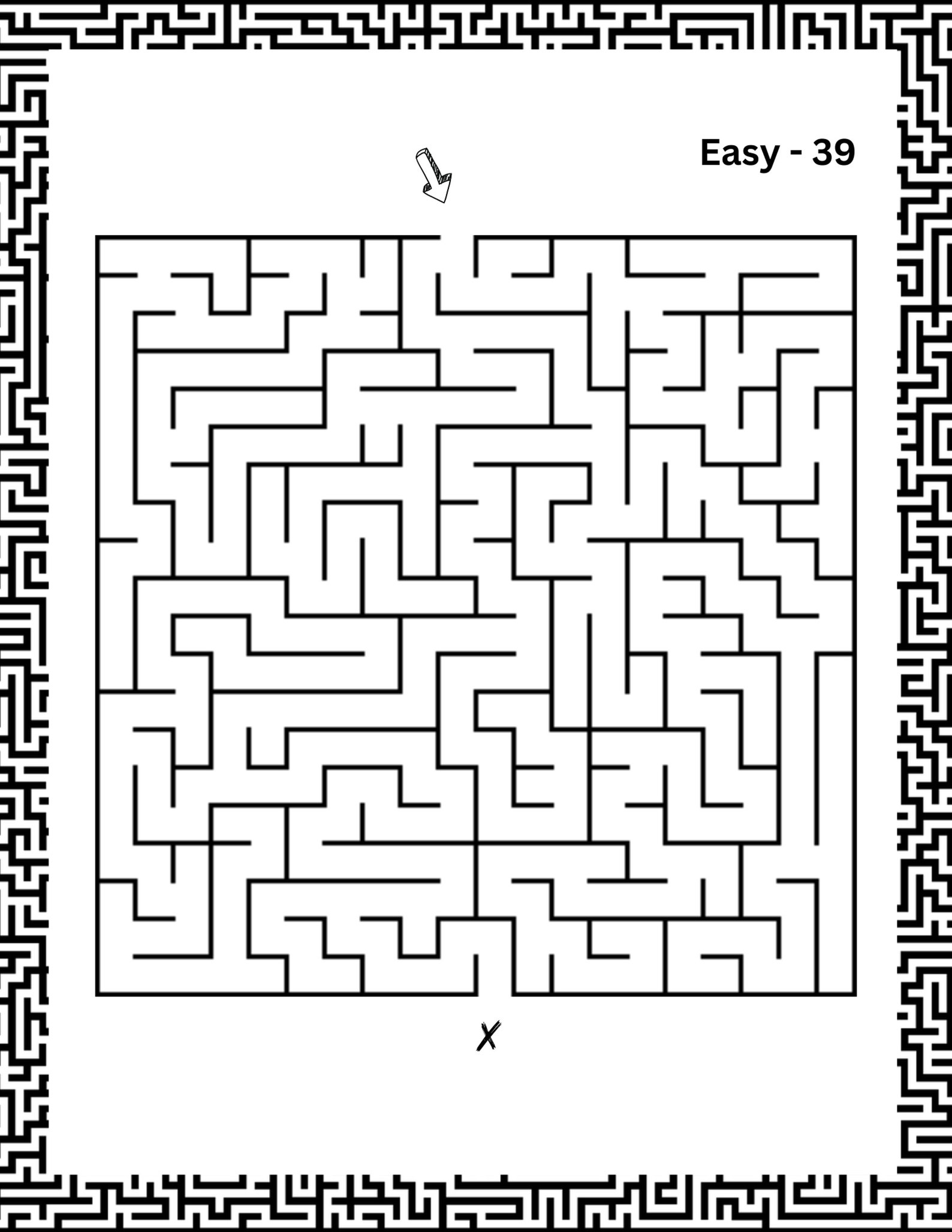 Endless Mazes 100 Maze Puzzle Printable Book Easy Maze Puzzles for ...