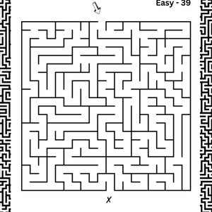 Endless Mazes 100 Maze Puzzle Printable Book Easy Maze Puzzles for ...