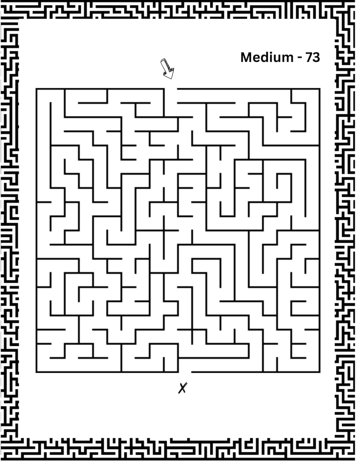 Endless Mazes 100 Maze Puzzle Printable Book Medium Maze Puzzles for Adults Maze Puzzles for ...