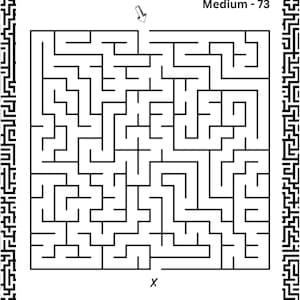 Endless Mazes 100 Maze Puzzle Printable Book Medium Maze Puzzles for ...