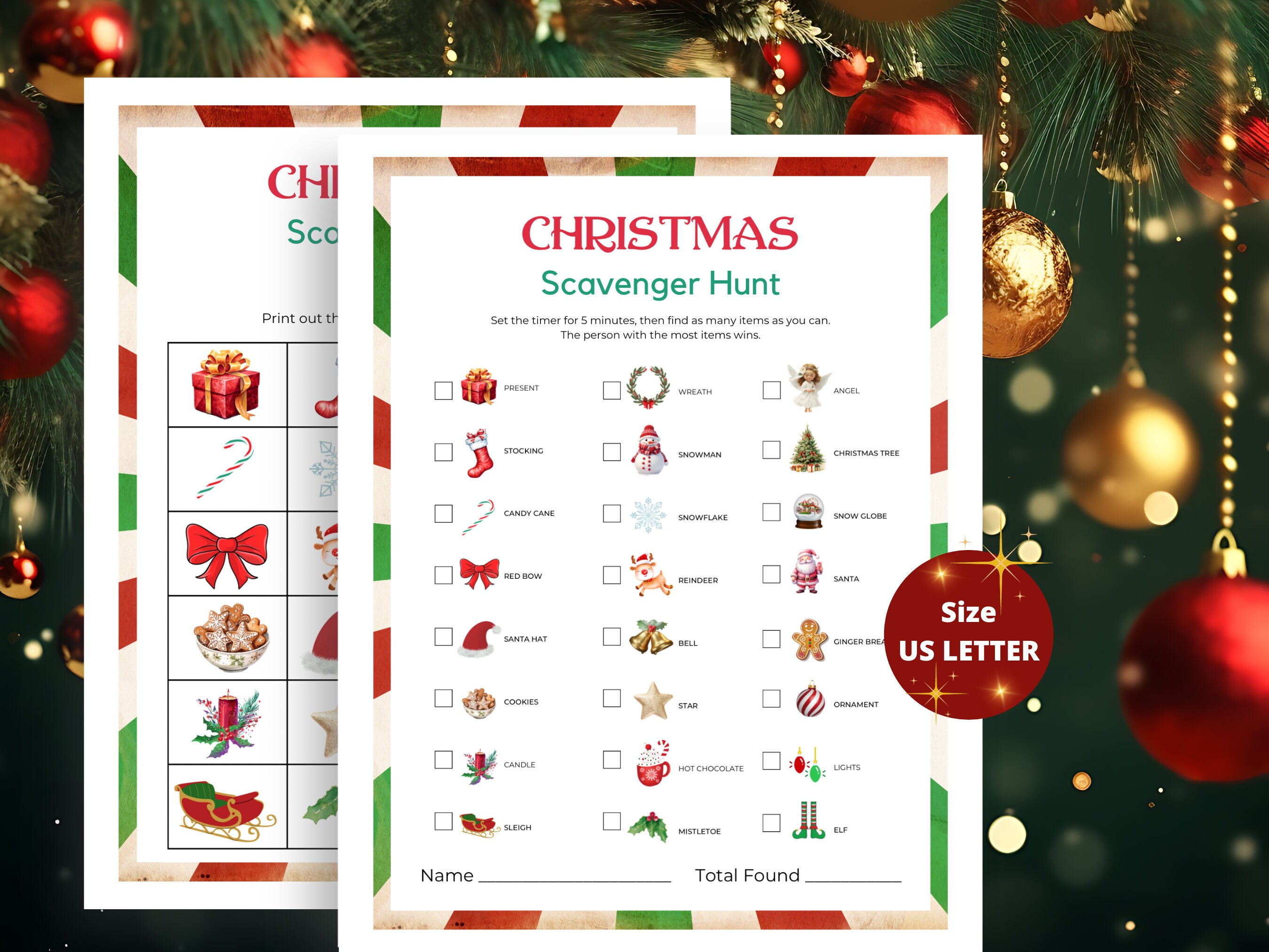 Christmas Scavenger Hunt Scavenger Hunt Christmas Party - Etsy