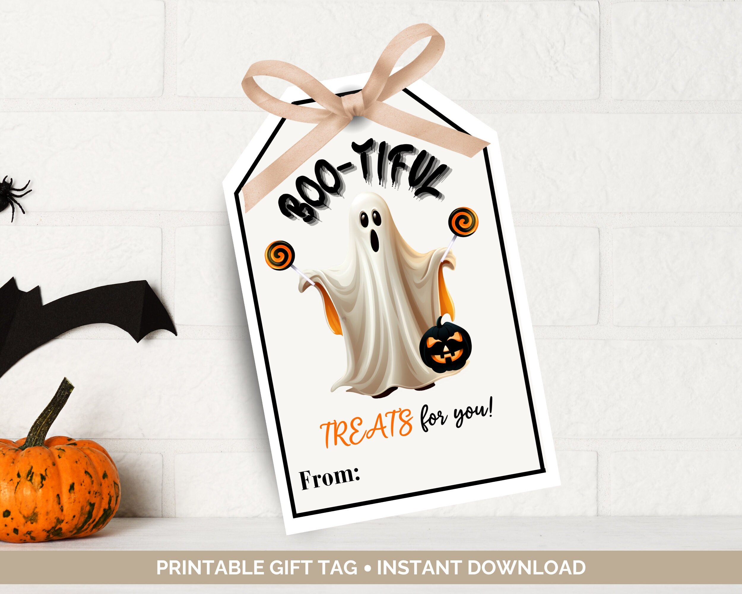 Halloween Gift Tags, Boo Basket Tag, Halloween School Tag, Halloween ...