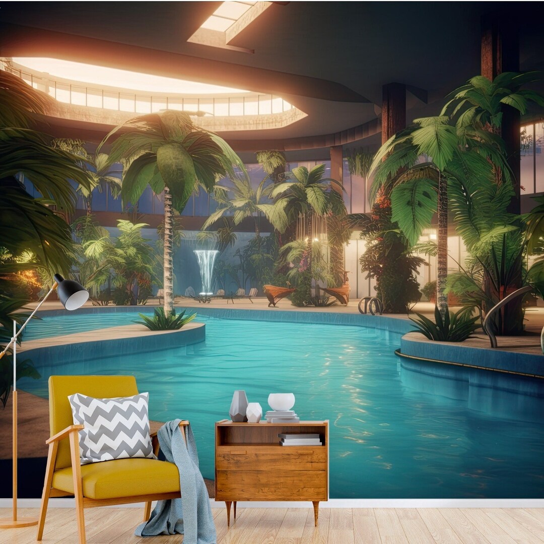 Indoor Beach Paradise Wall Mural Peel & Stick Wall Art - Etsy