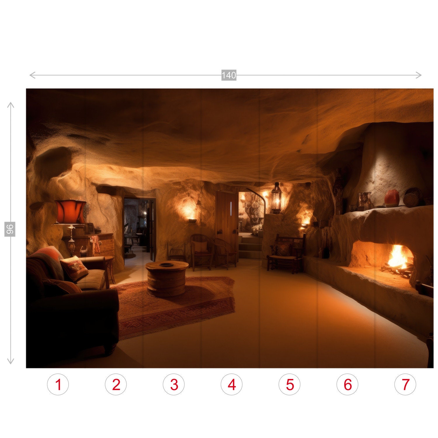 Peel & Stick Cave Wall Mural Cool Realistic Wall Art Removable - Etsy