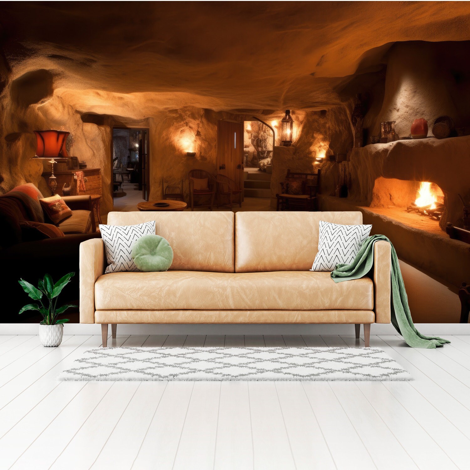 Peel & Stick Cave Wall Mural Cool Realistic Wall Art Removable - Etsy