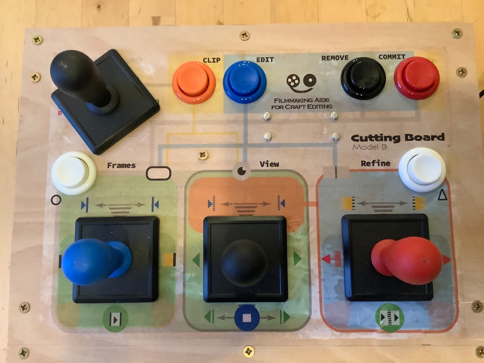 Arcade Joystick Control Surface for Video Editing (cutting Board Model ...