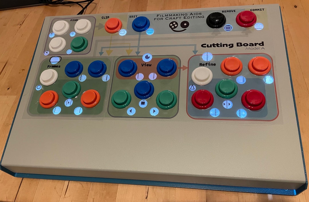 Full-size Arcade Button Control Console for Video Editing (cutting ...