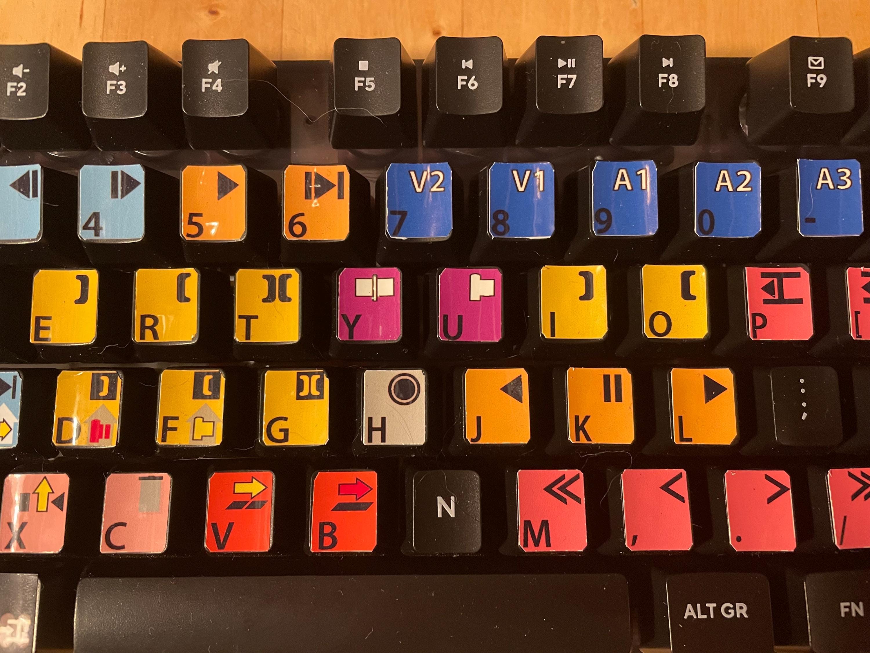 AVID Media Composer Custom Keyboard Stickers - Etsy