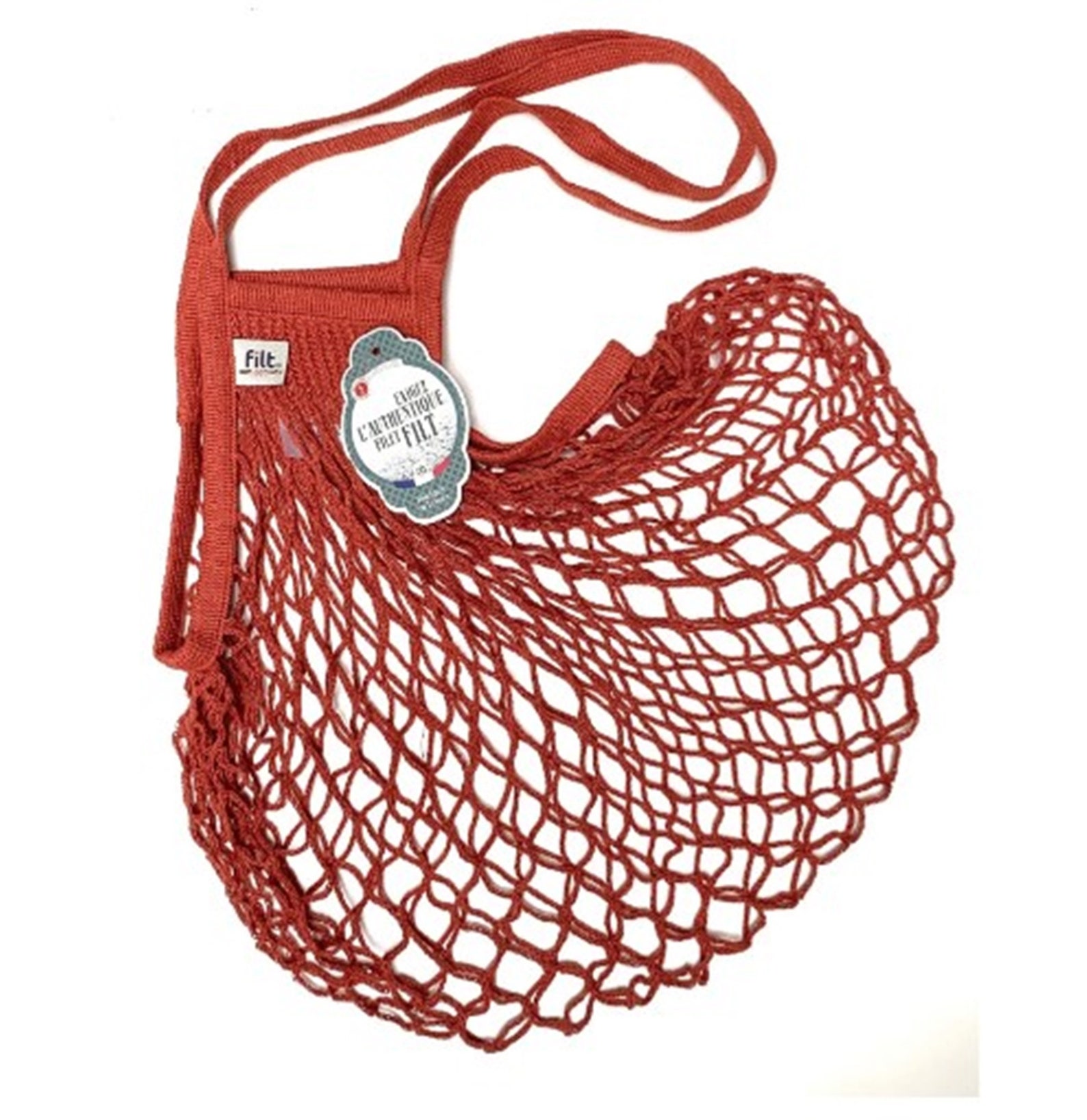 Filt French Market Net Bag Brick Color MEDIUM Size, Organic Cotton FREE ...