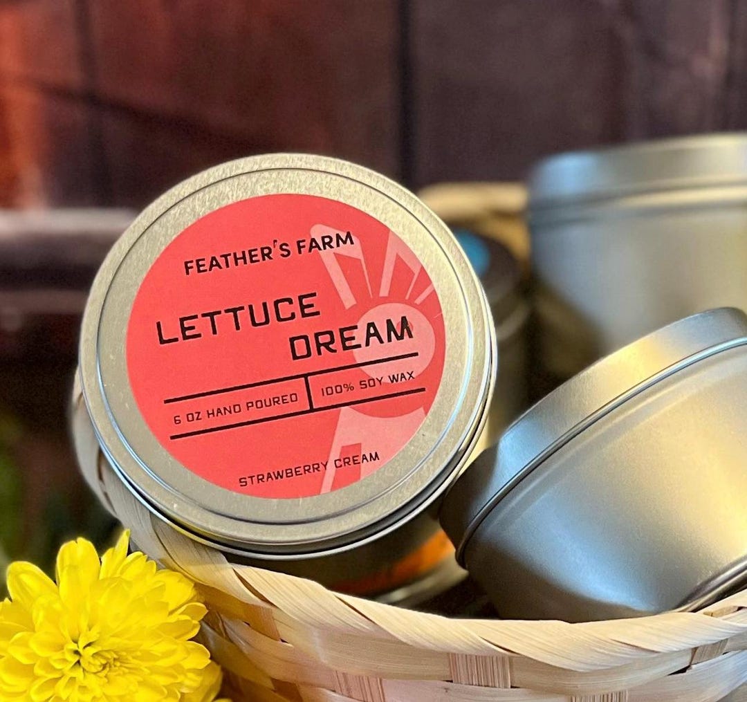 Lettuce Dream - Strawberry and Cream Clean Candle Scent - Etsy