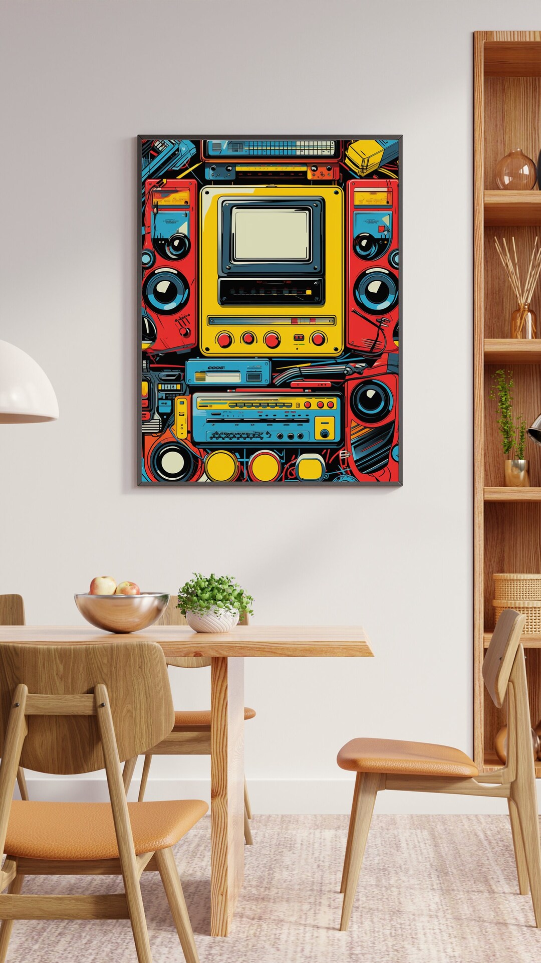 Retro Technology Wall Art Retro Pop Art Artwork Technology - Etsy