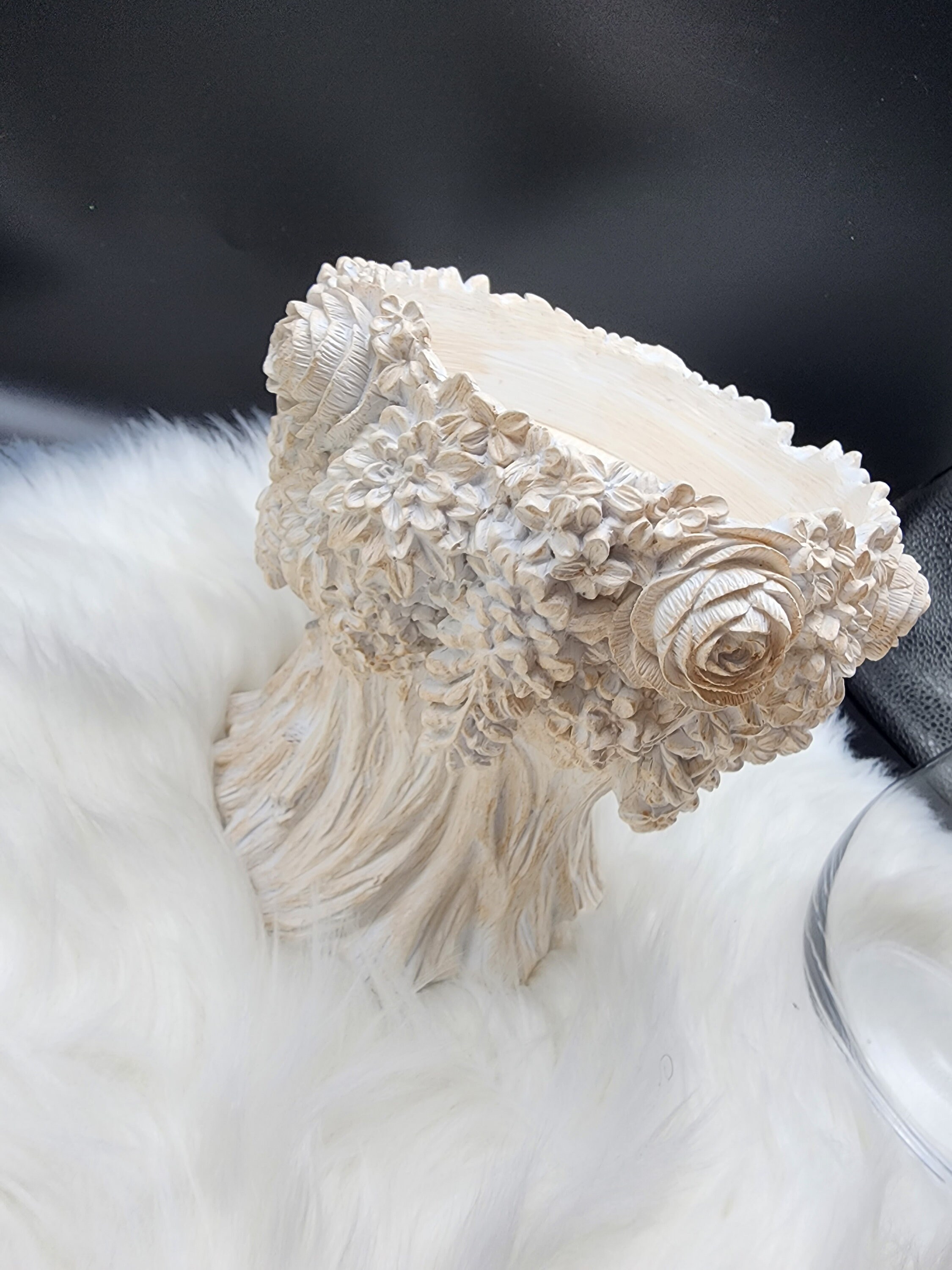 Homeworx by Harry Slatkin Floral Hurricane W/ Pillar Candle - Etsy