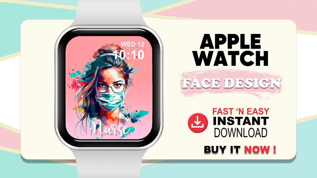 Nurse Apple Watch Wallpaper Water Colour Apple Watch Face Smart Watch ...