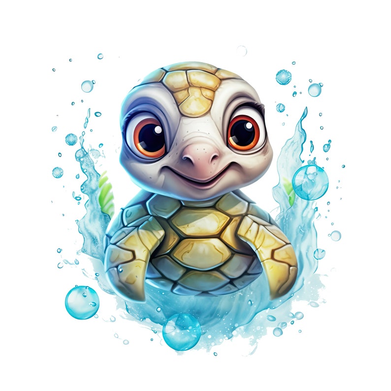 2025 Kawaii Under the Sea Clipart Bundle, Cute Ocean Animals PNG ...