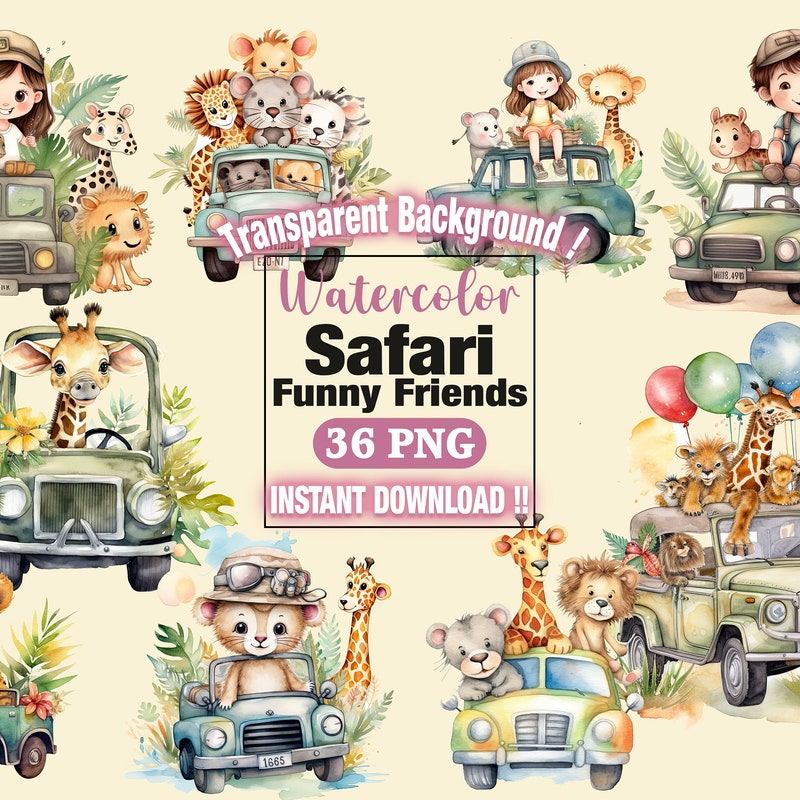 Safari Animals - Etsy