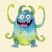 Cute Watercolor Rainbow Monsters, Cute Monster Clipart,cute Clipart ...