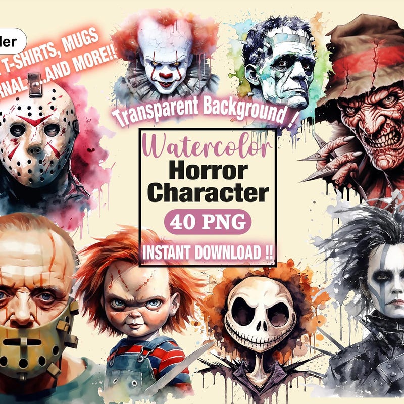 Female Horror Characters Png - Etsy